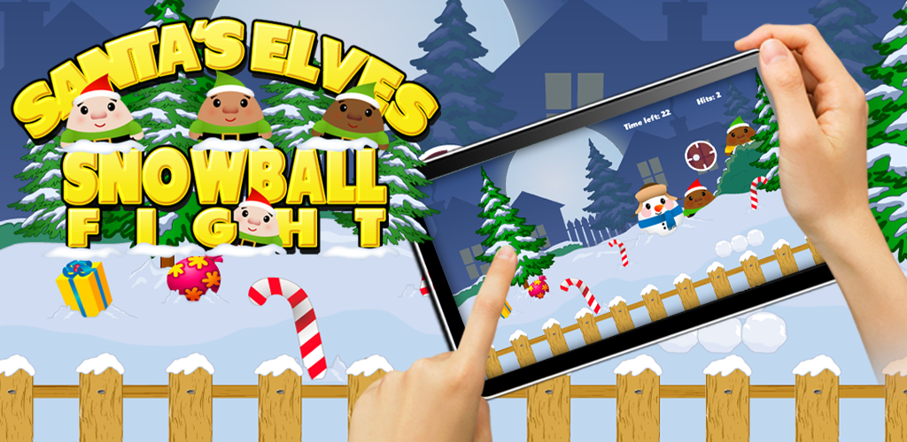 Funny Santas Elf Snowball Fight Christmas Kids Game (Kindle Tablet ...