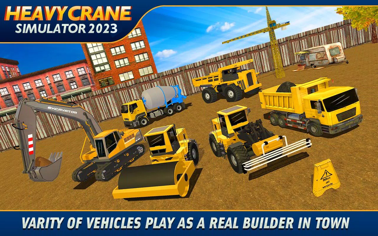 Heavy Excavator Simulator Crane Game: City Construction Road Builder ...