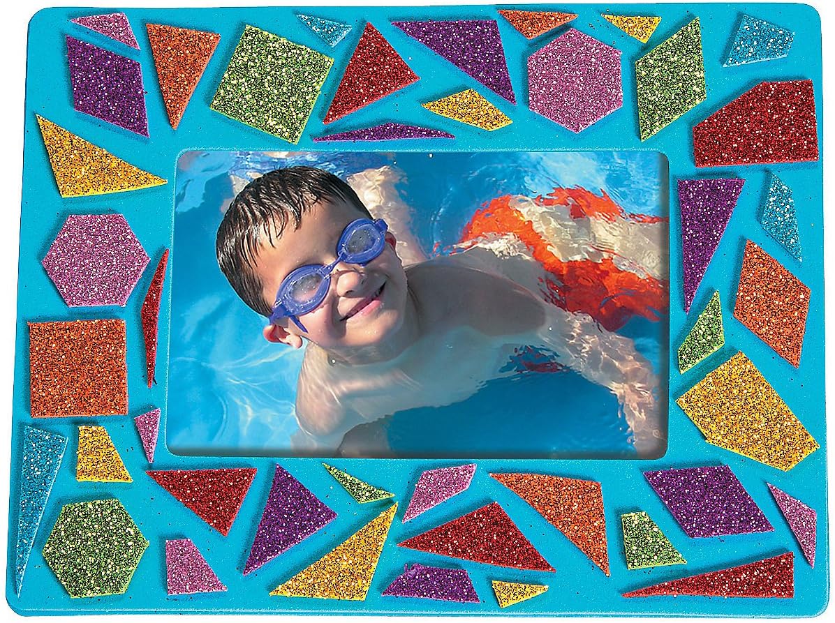 Amazon.com: Fun Express Mosaic Picture Frame Magnets Craft Ki 6.5" x 5 ...