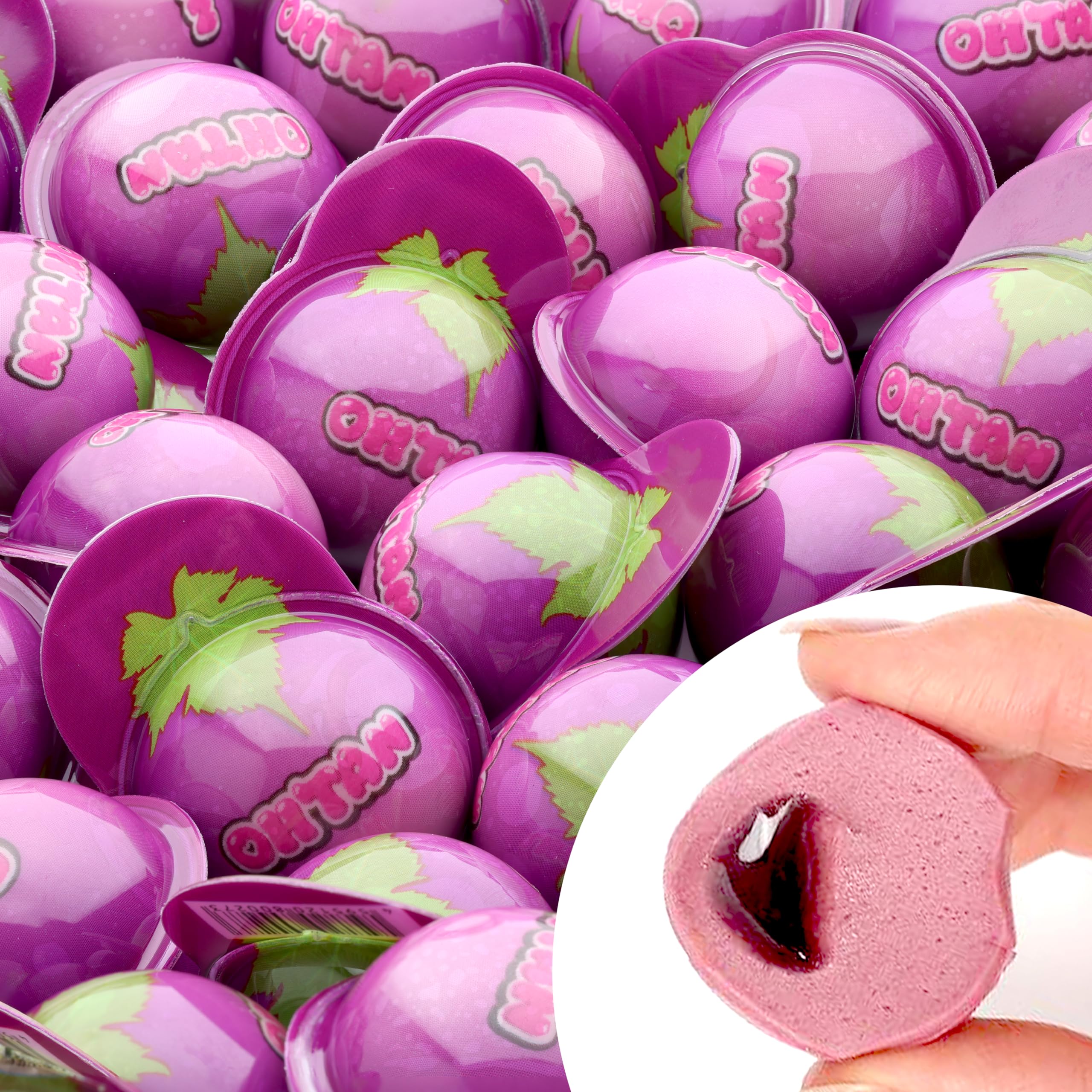 Gummy Candy Large Jelly Filled Gummies Grape Candies Filled Grape ...