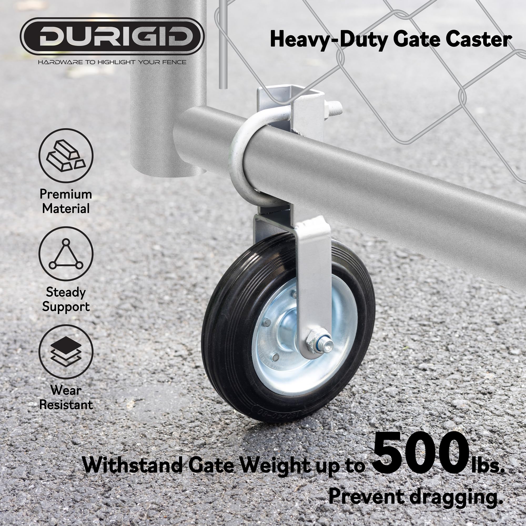 Snapklik.com : 6 Inch Gate Wheels For Metal Tube Gate, Gate Helper ...