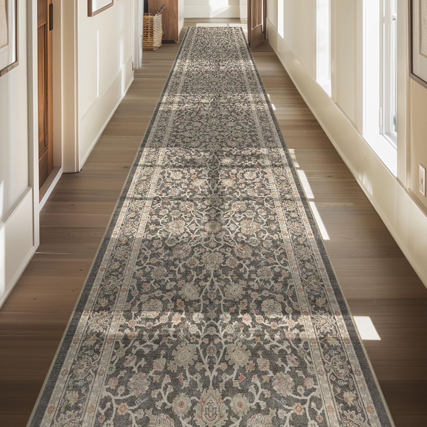 Amazon.com: Well Woven Custom Size Hallway & Stair Runner- Asha Rome ...