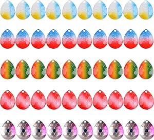 Fishing Spinners Colorado Blades Walleye Spinner- 50Pcs Colorful ...