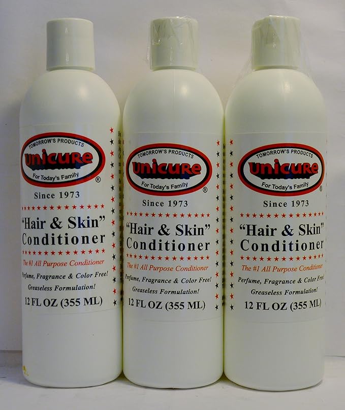 Amazon.com : Unicure Hair and Skin Conditioner 12oz (3 Pack) : Beauty ...