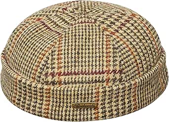 Sterkowski Docker Cap | Genuine Scottish Harris Tweed Beanie for Men ...