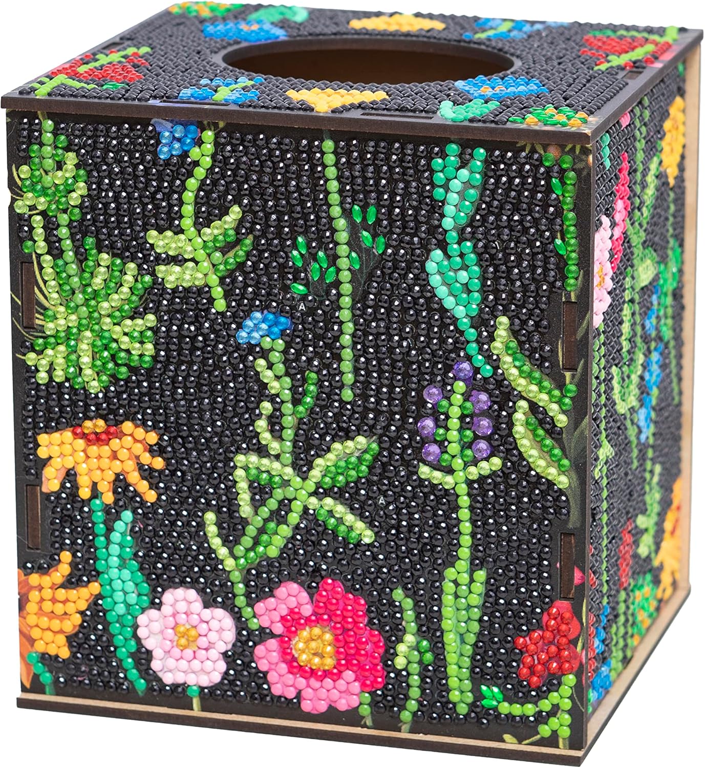 Craft Buddy Crystal Art Floral Tissue Box | Arts & Crafts Kit : Amazon ...