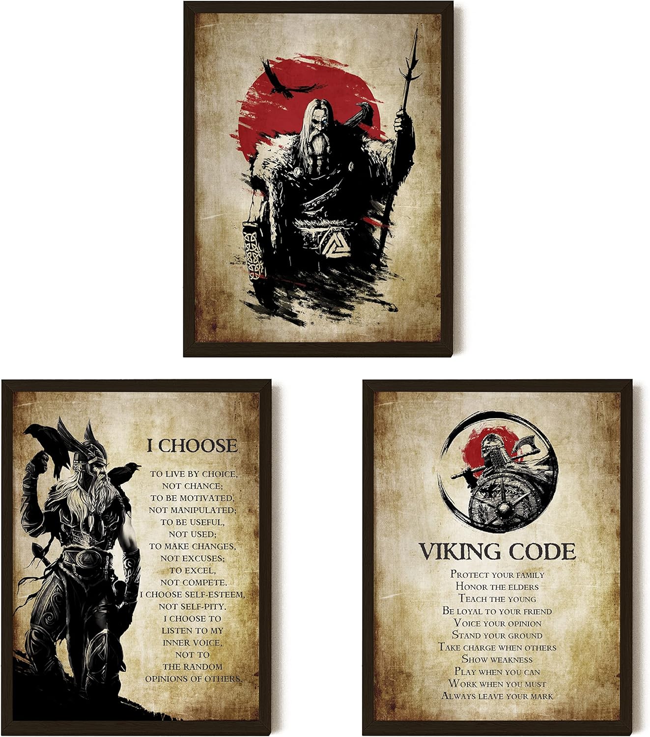 Amazon.com: EXCOOL CLUB Viking Decor for Home - Viking Wall Art Decor ...