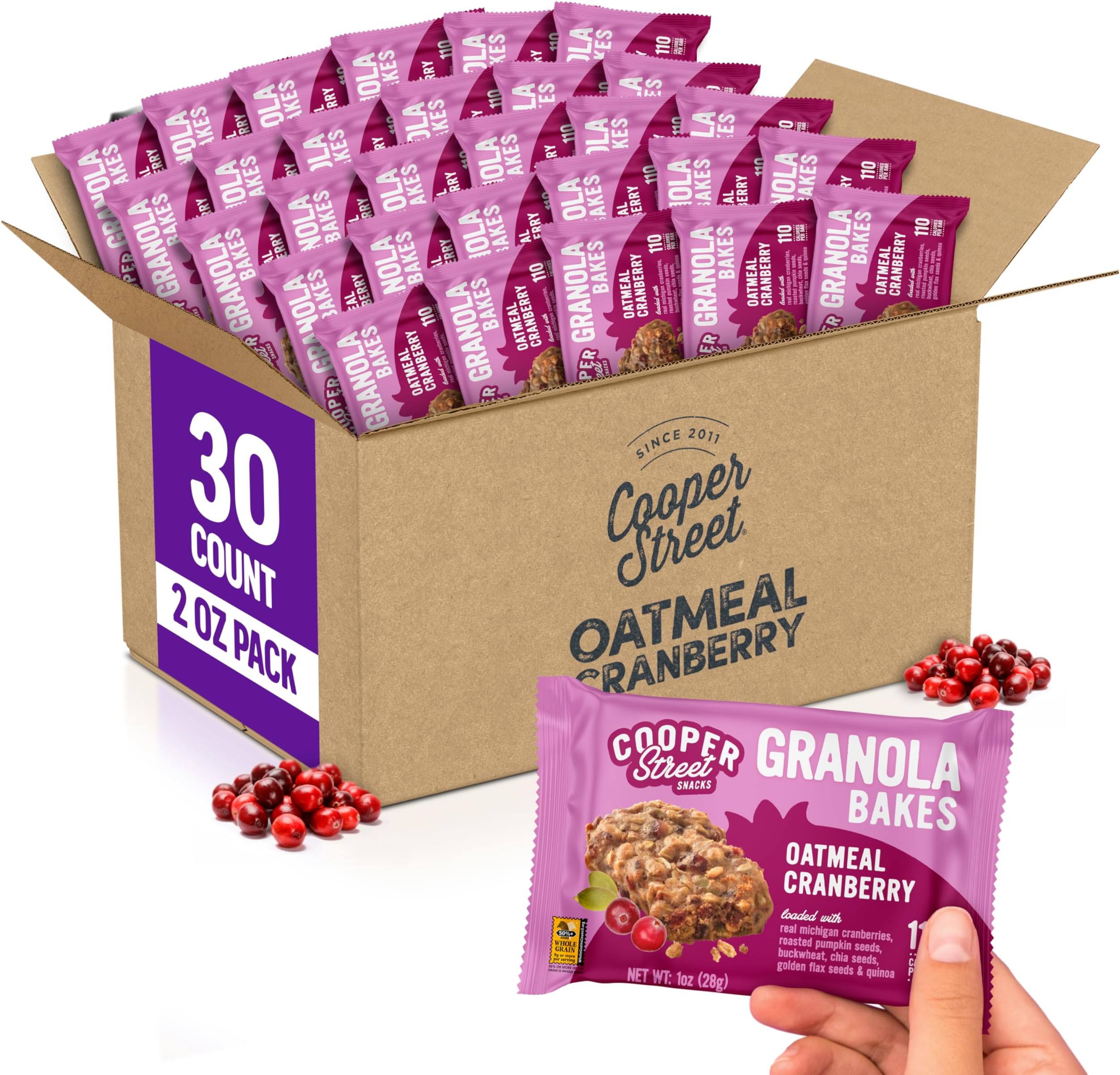 Amazon.com: Cooper Street Granola Cookie Bake - Chewy Granola Bars with ...
