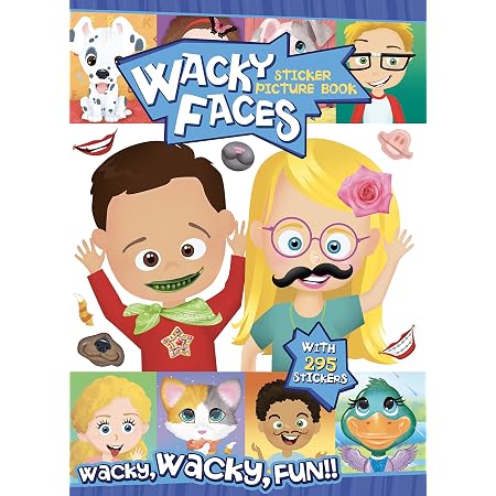 Amazon.com: Bendon Create-A-Face Sticker Pad (Wacky Faces) : Toys & Games