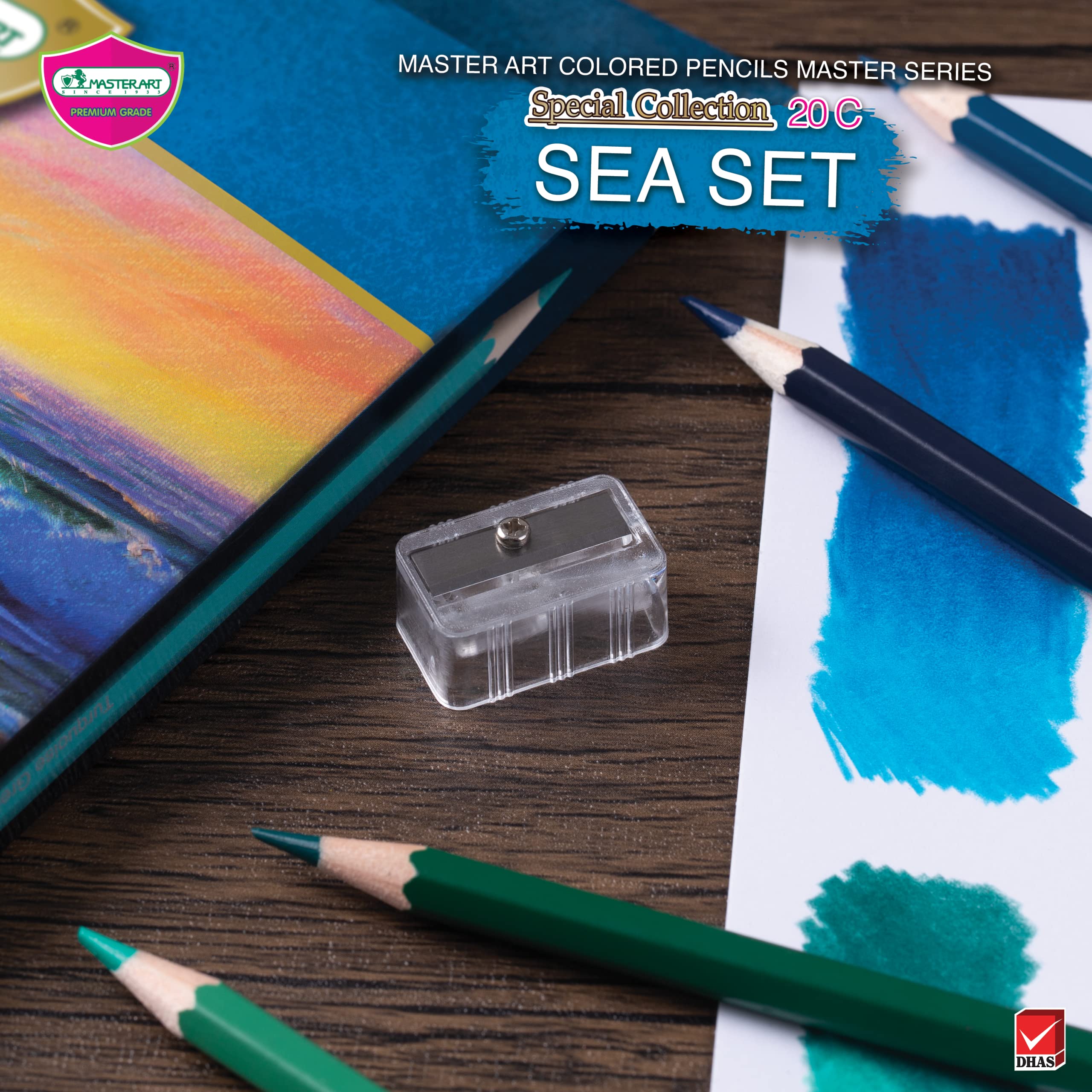 Snapklik.com : MASTERART Colored Pencils Master Series 20 Colors In ...