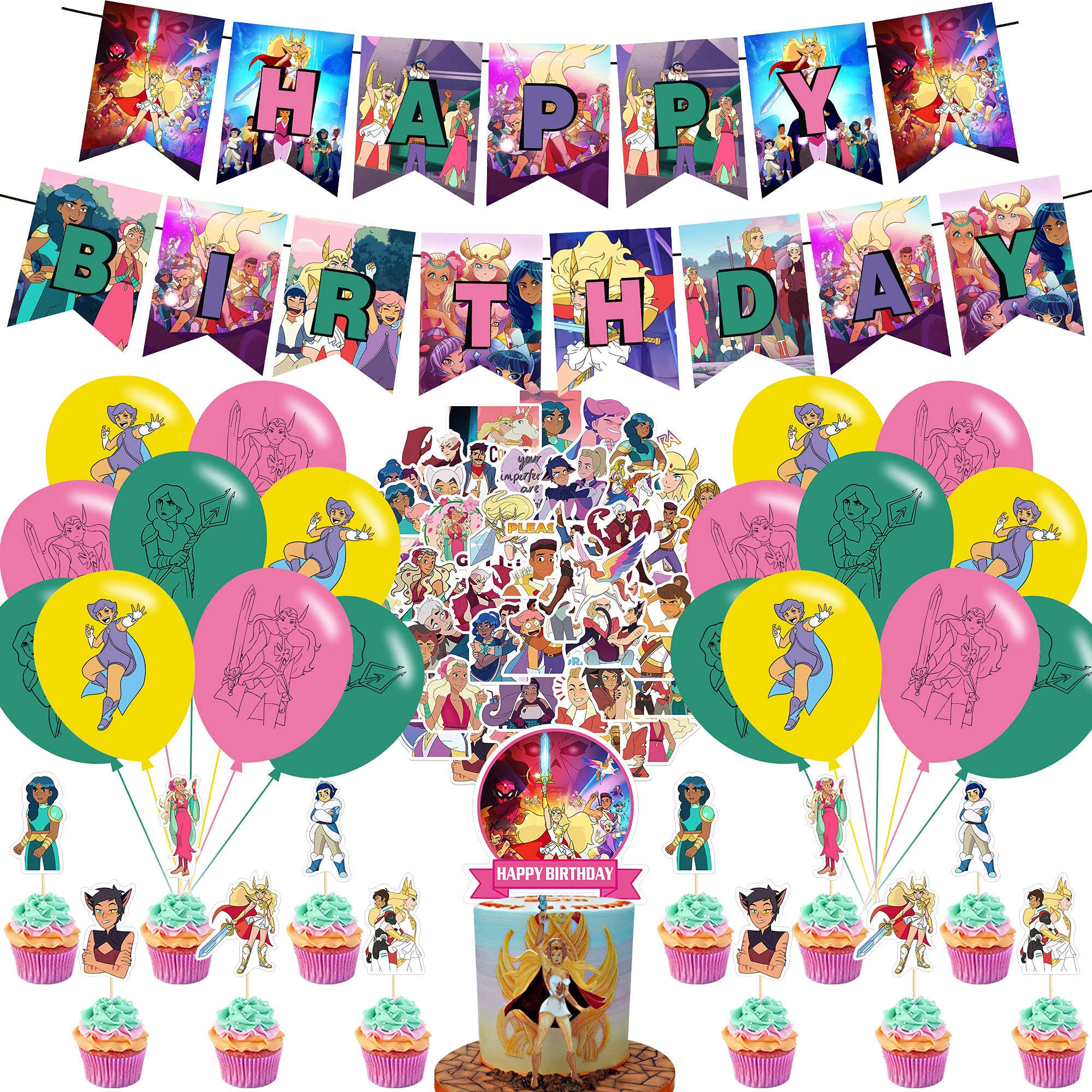 She Ra Birthday Party Decorations Princesses Animated Theme Party ...