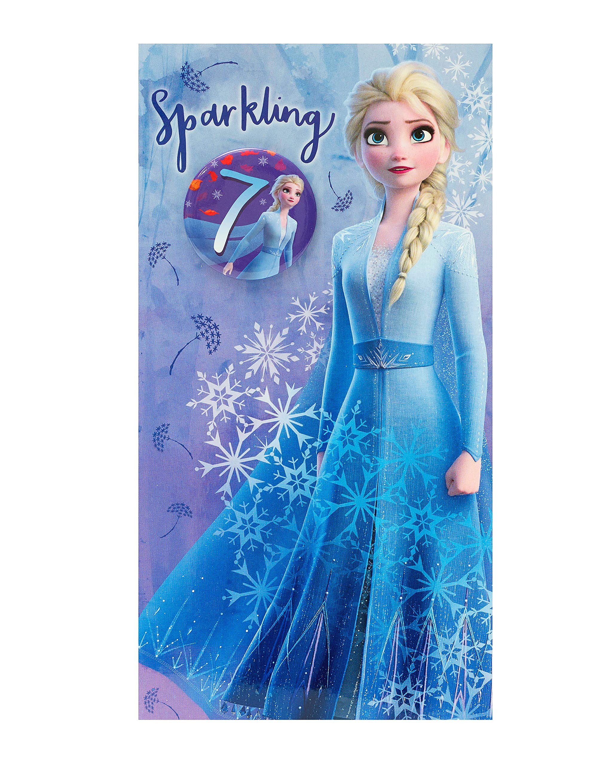 Buy 7th Birthday Card for Girls - Frozen Birthday Card - 3rd Birthday ...