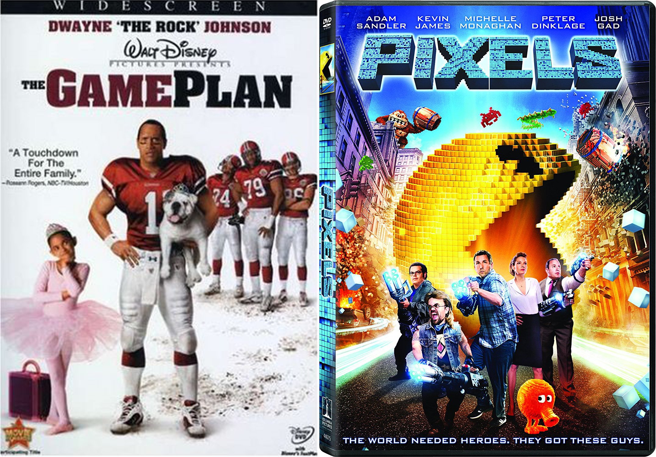 Amazon.com: The Game Plan - Disney Movie & Pixels Adam Sandler Video ...