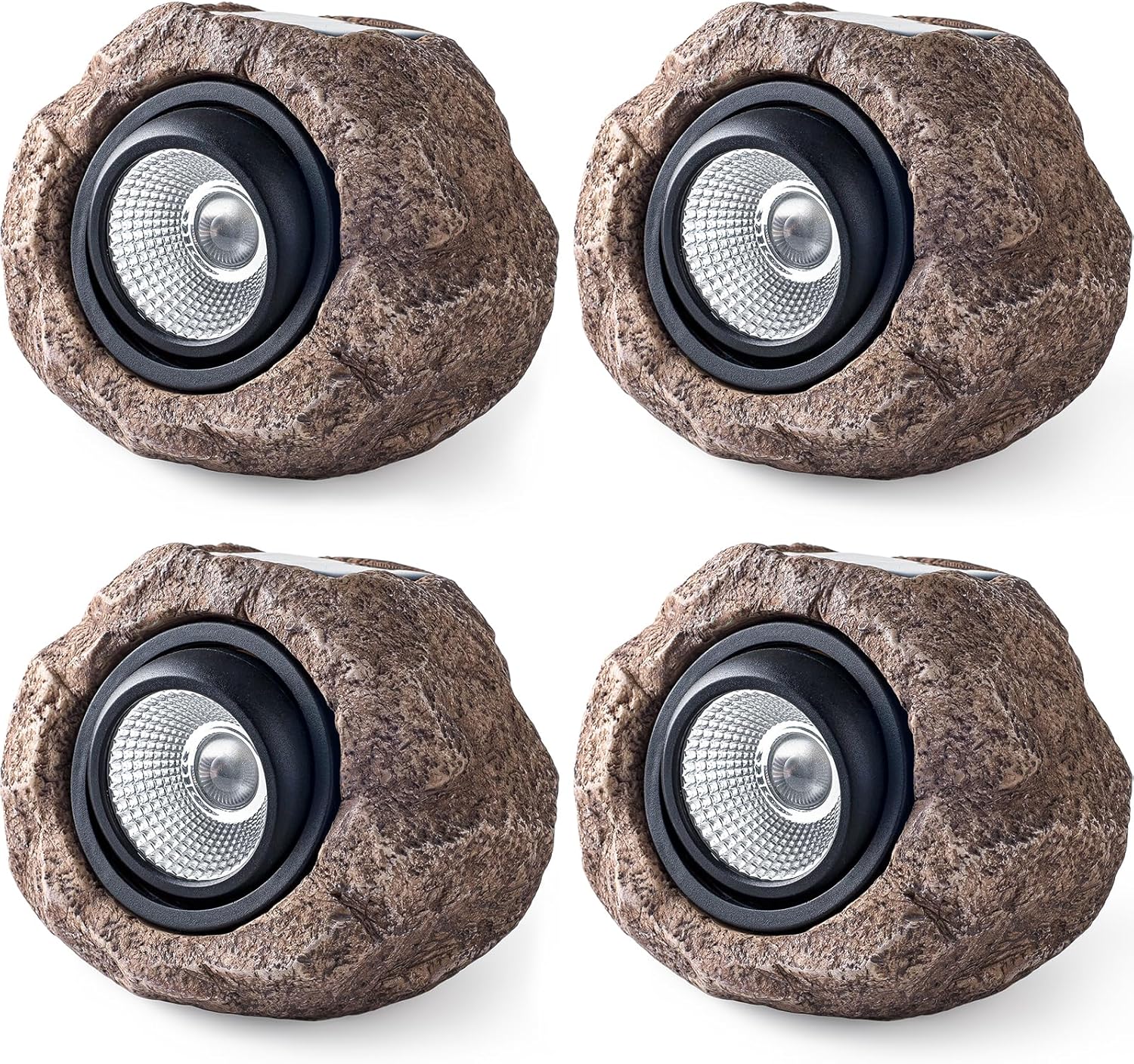 Timeflies Solar Rock Lights, 4 Pack Outdoor Decorative Garden Spot ...
