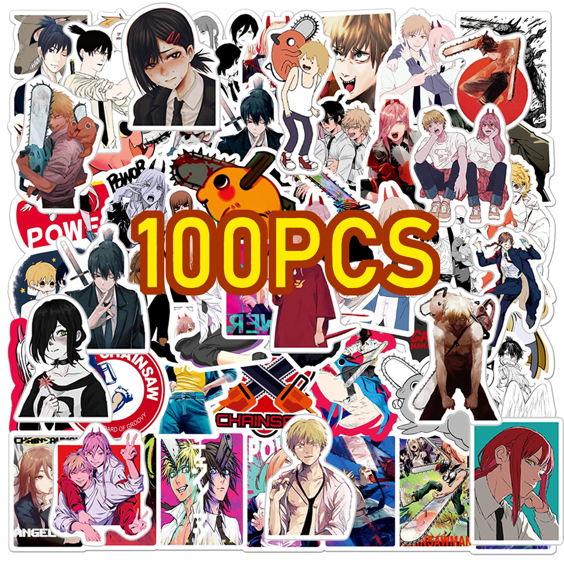 Buy 100PCS Chainsaw Man Stickers Chainsaw Man Sticker Pack Online at ...