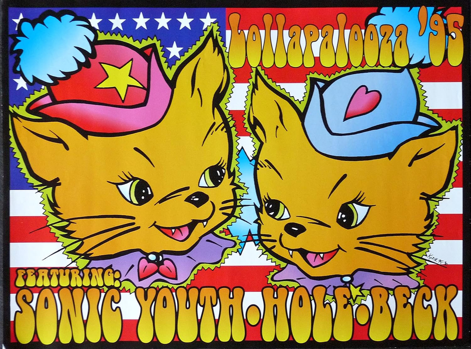 Amazon.com: Lollapalooza '95 - Rare Advertising Poster - 18x24 - Sonic ...