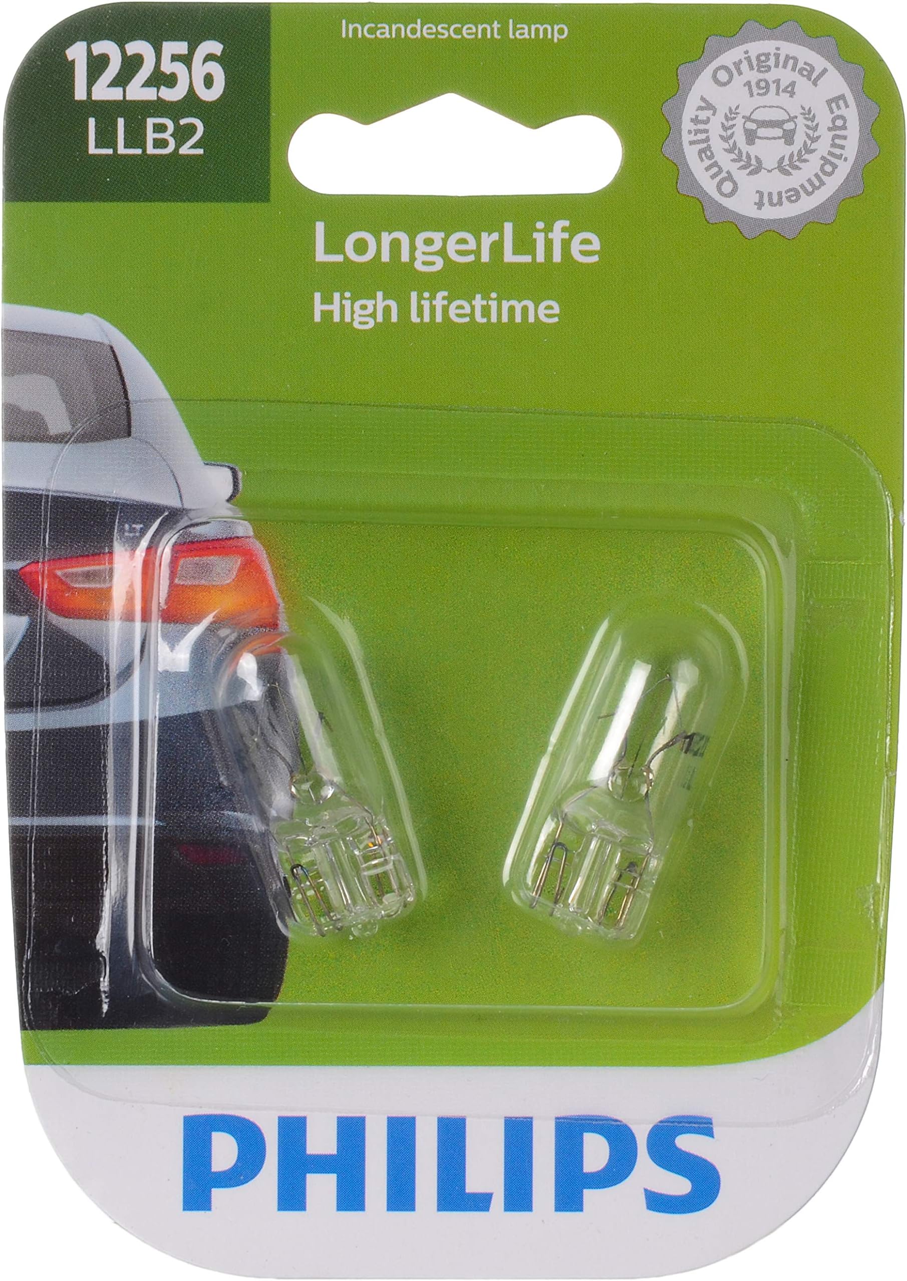 Amazon.com: Philips 12256 LongerLife Miniature Bulb, 2 Pack : Automotive