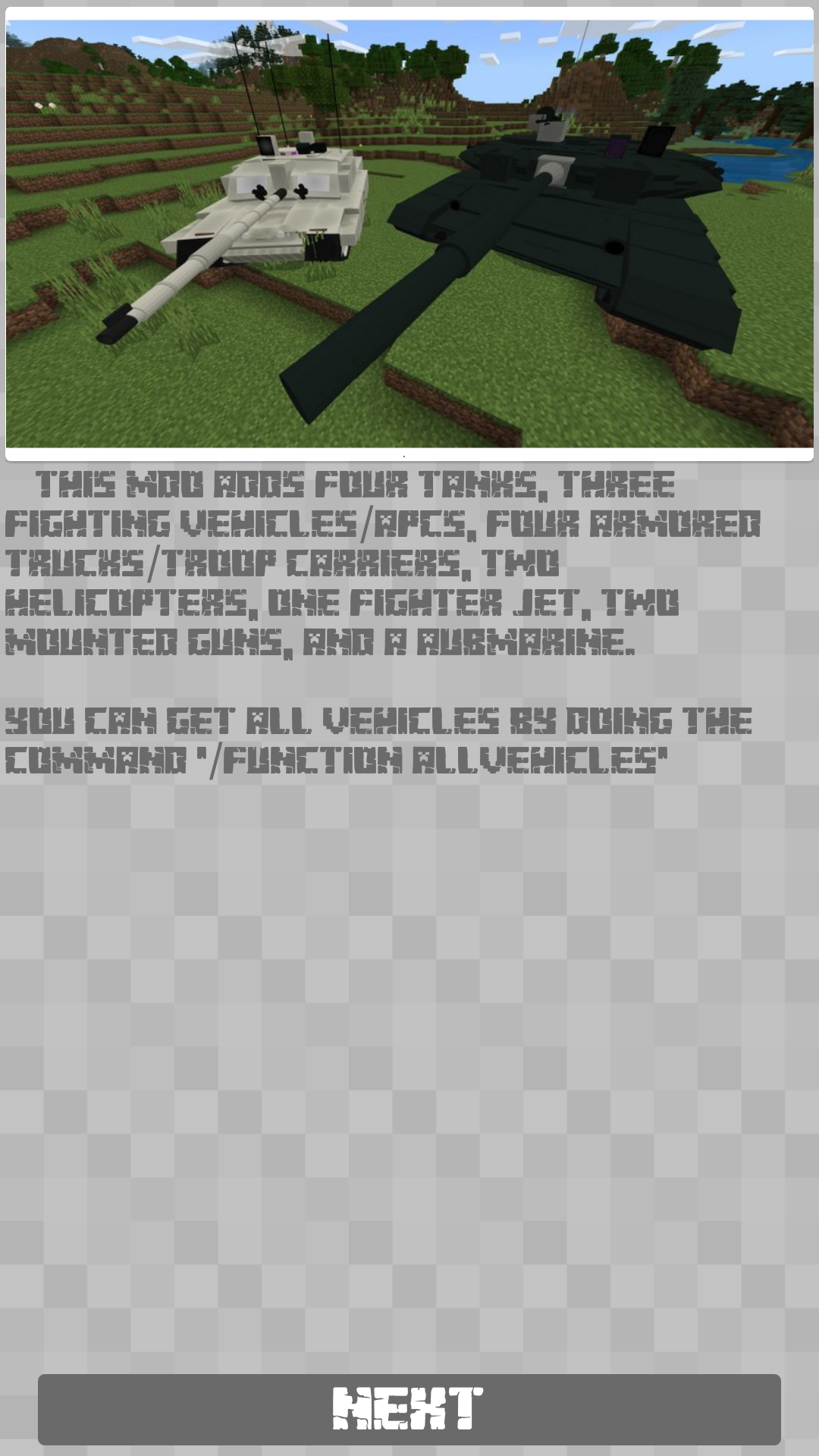 War Vehicles Mod for Minecraft - Helicopters, Fighter Jets, Tanks ...