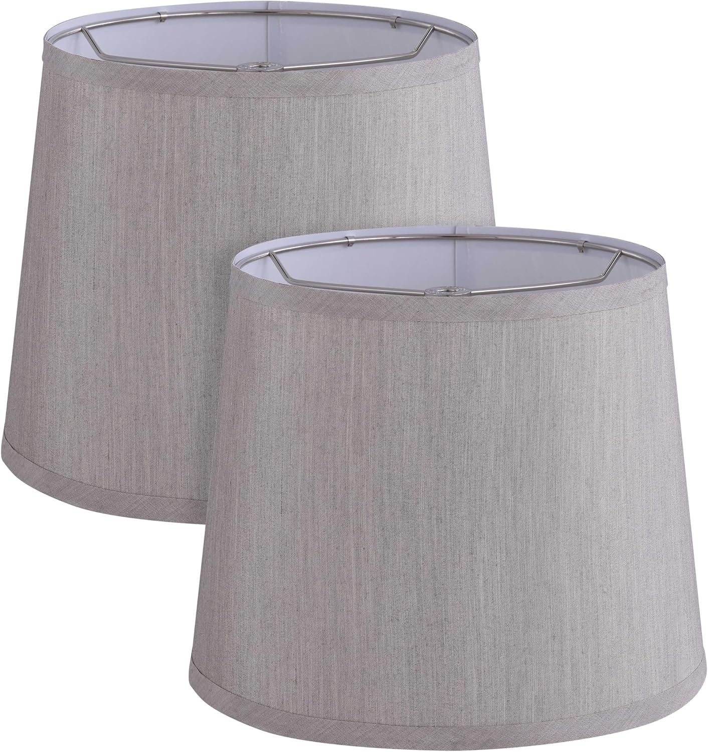 Aspen Creative 38031-2, Hardback Empire Transitional Collapsible Spider Lamp Shade in Oak Faux ...