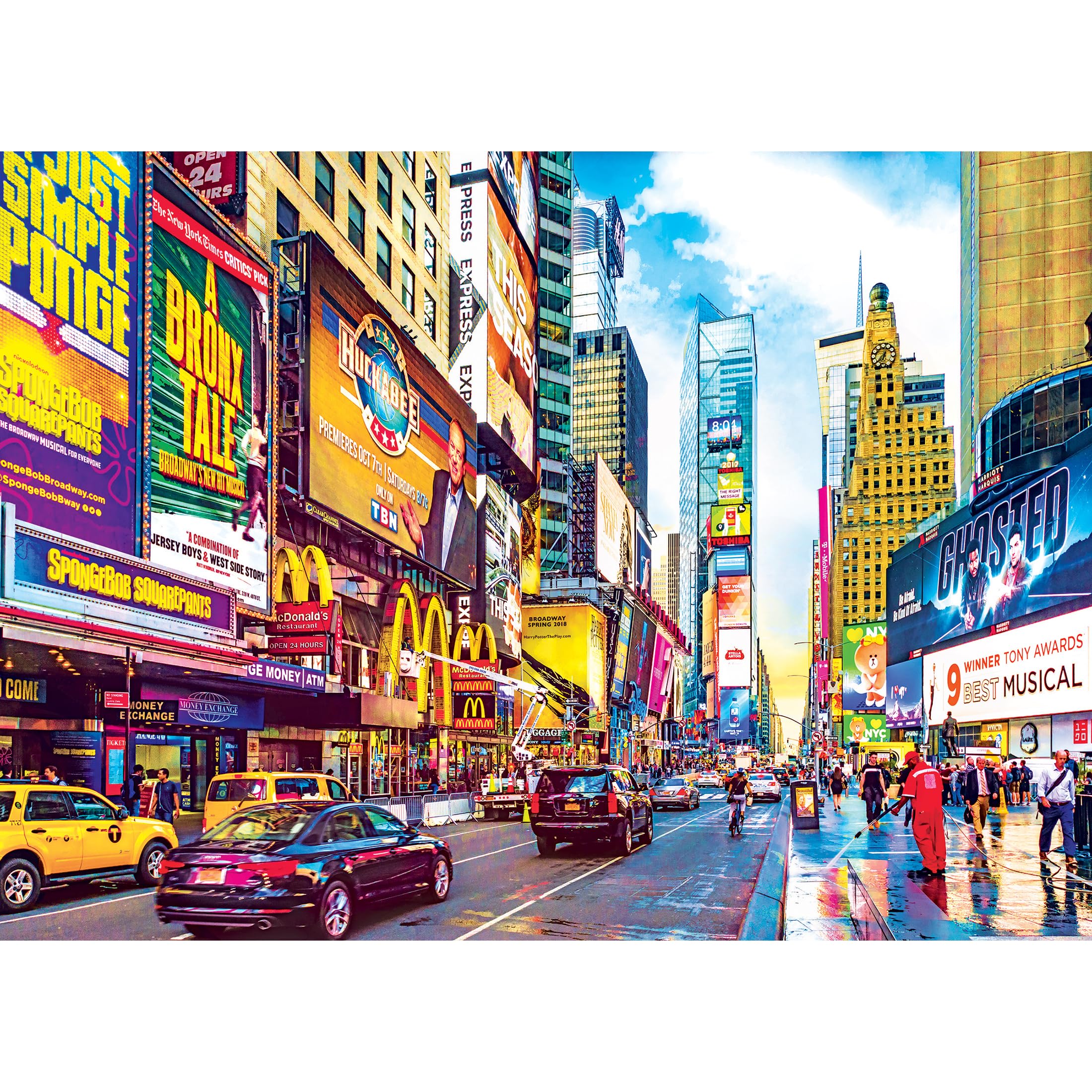 Amazon.com: RoseArt - Kodak Premium - Times Square - 1000 Piece Jigsaw ...