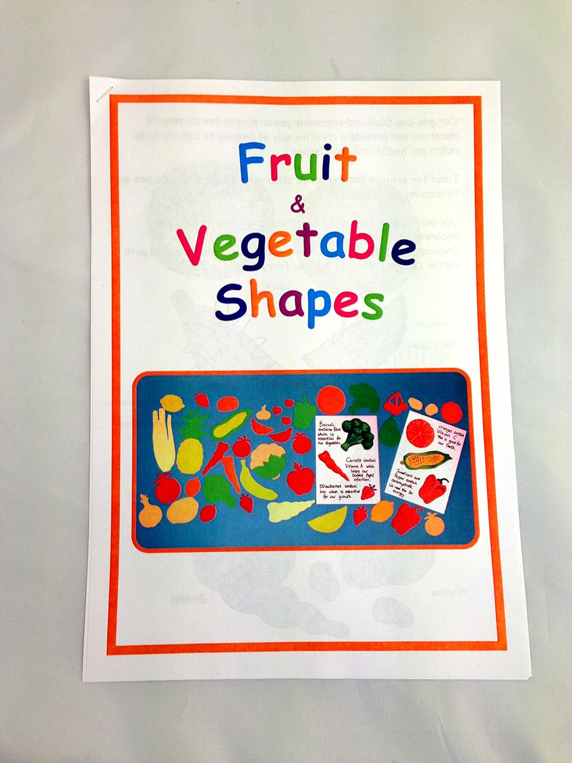 Fruit And Vegetable Shapes - Paper Cut-outs : Amazon.co.uk: Stationery ...