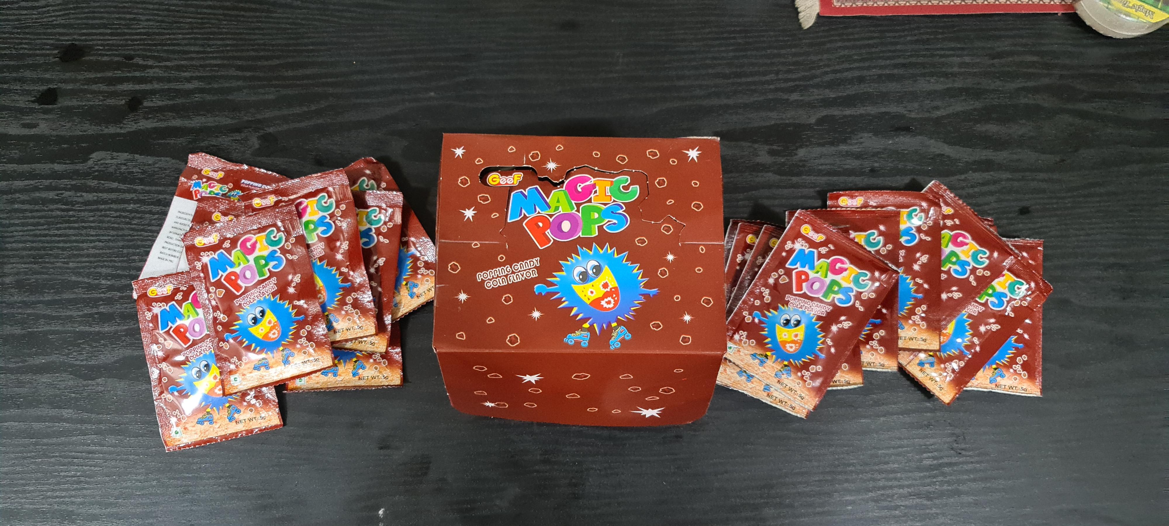 CAPTAIN Geef Magic Pop Orange (5 Gm X 40 Pieces) : Amazon.in: Grocery ...