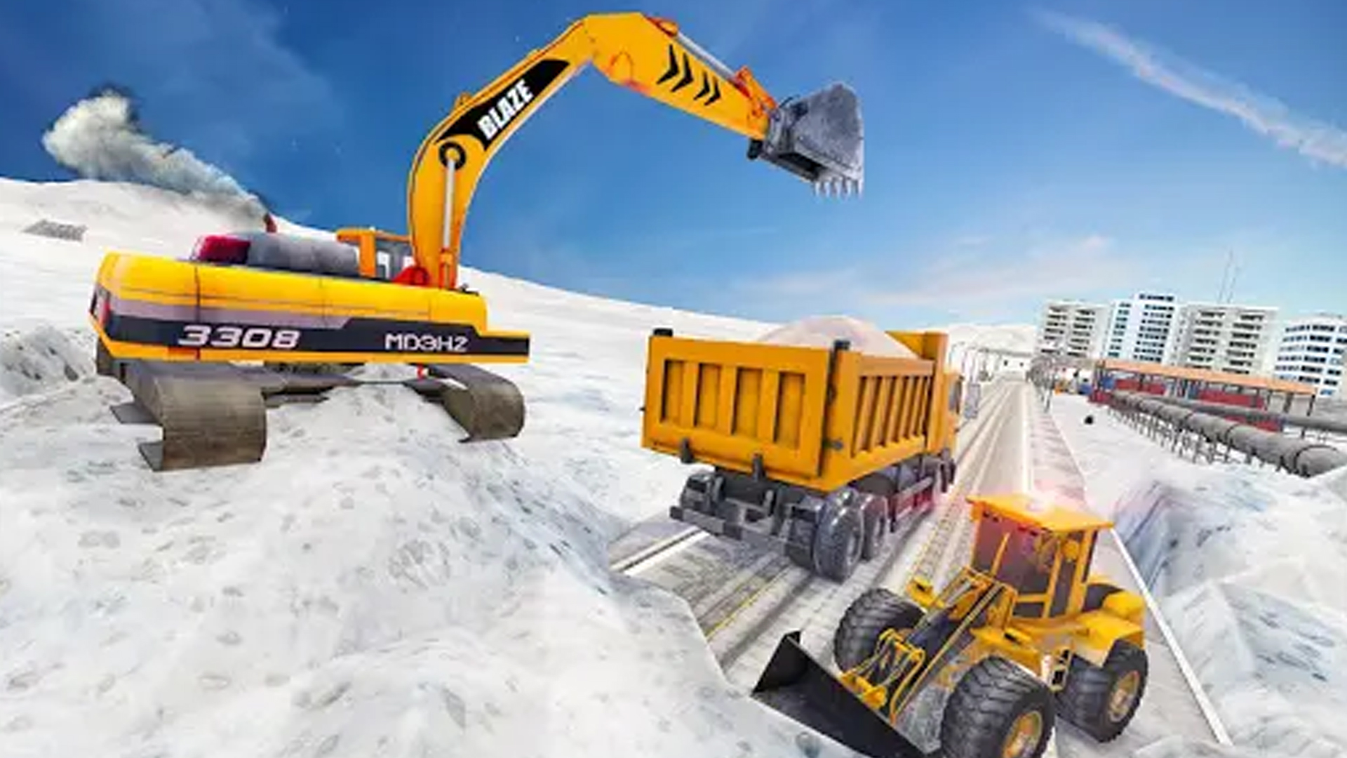 Snow Excavator 3D Sim Games & Snow Plow Truck Simulator - App on Amazon ...
