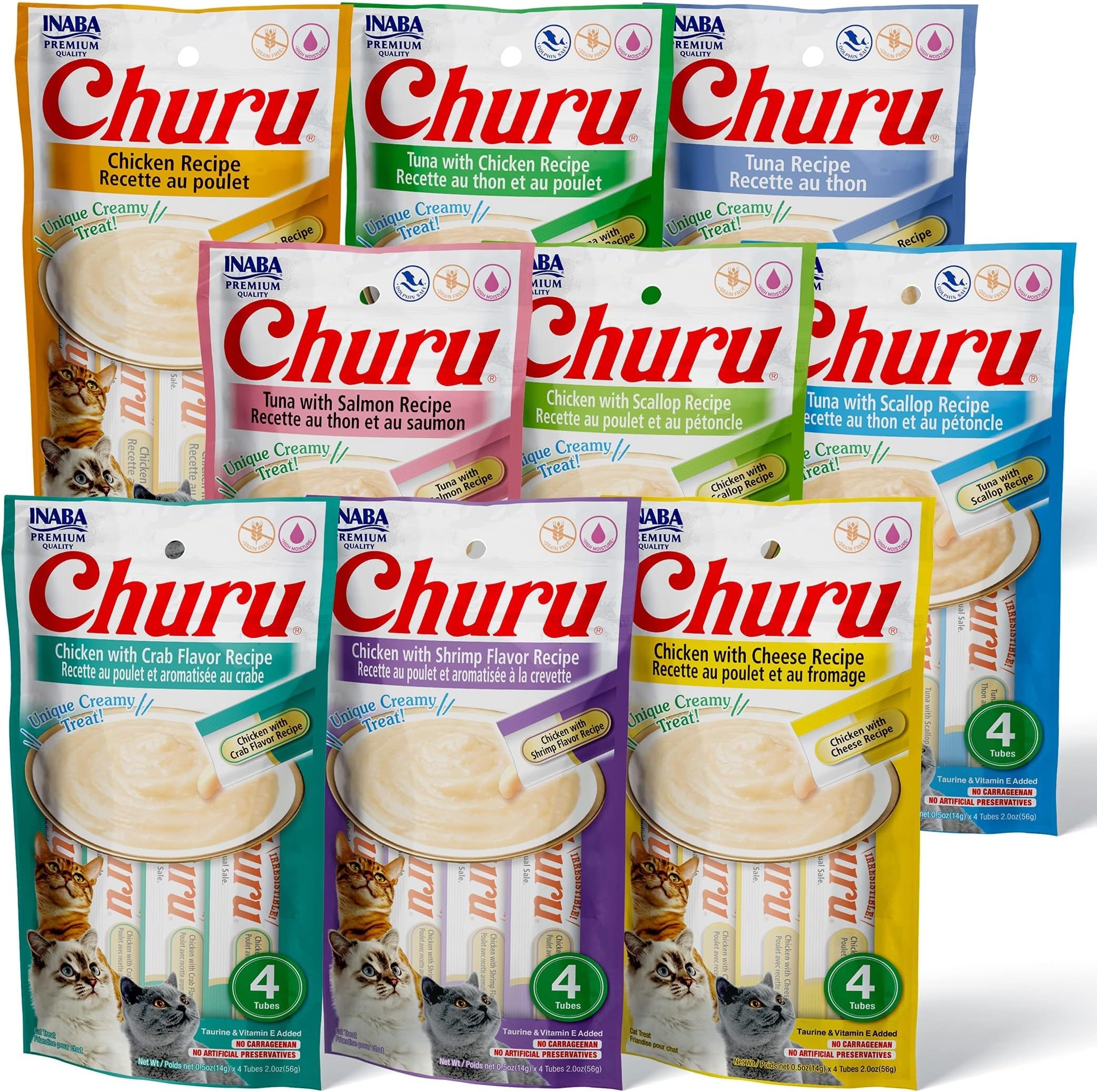 Amazon.com : INABA Churu for Cats, Functional, Creamy Lickable Purée ...