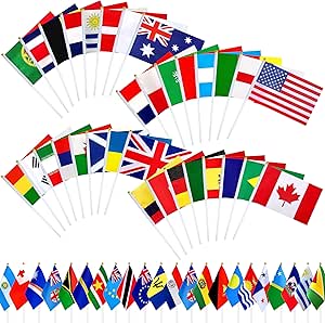 Amazon.com: Consummate 226 Countries International World Stick Flags ...