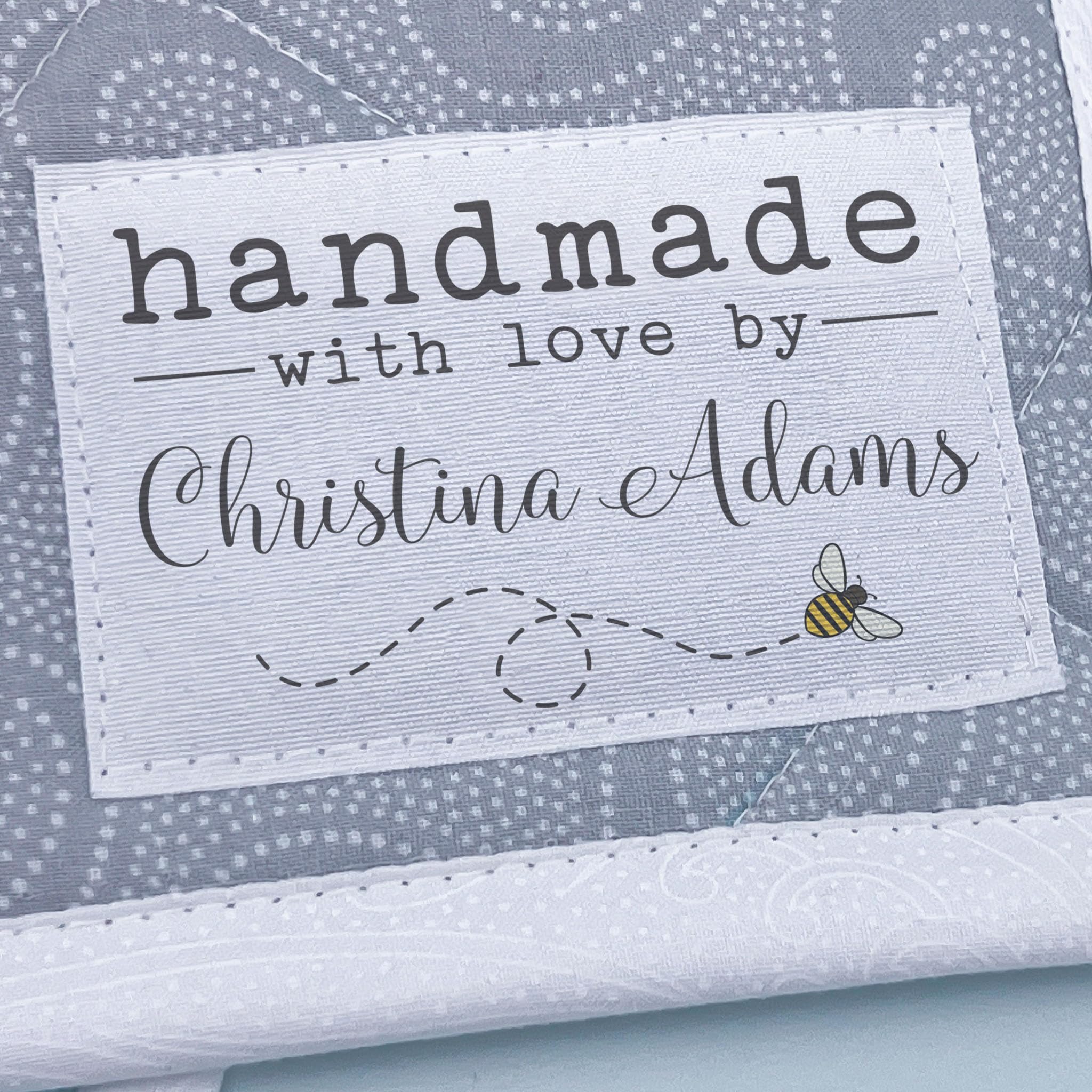 Amazon.com : Personalized Cotton Fabric Tags 2”x3” Each | Custom Sewing ...