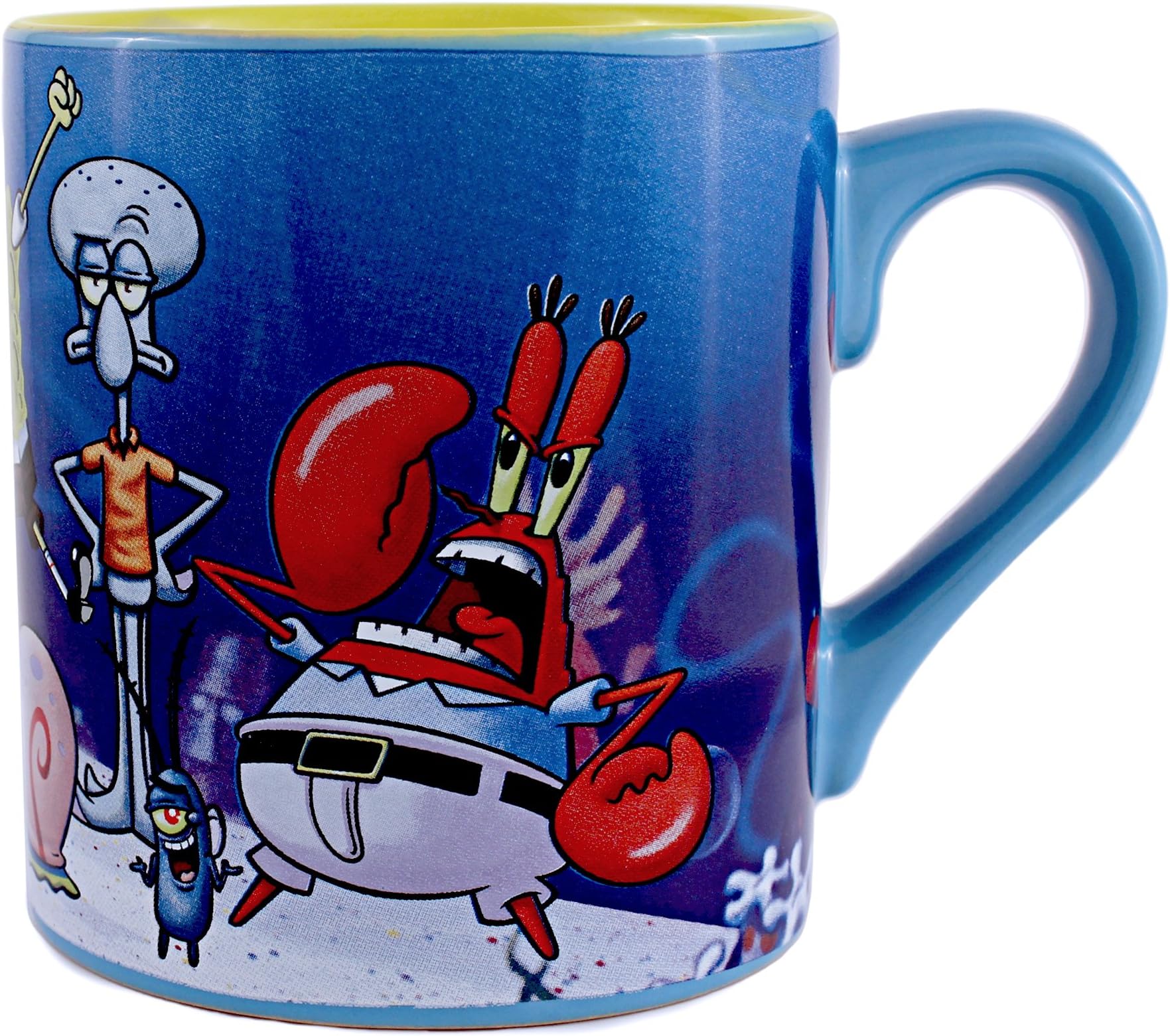 Amazon.com: Silver Buffalo SpongeBob Poses Floral Reactive Glaze ...