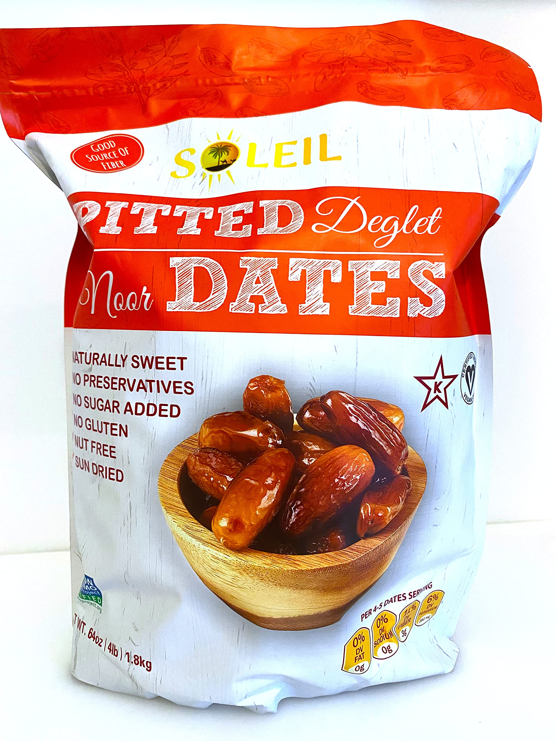 Amazon.com: 4lb Pitted Dates | 100% Algerian Deglet Noor dates ...