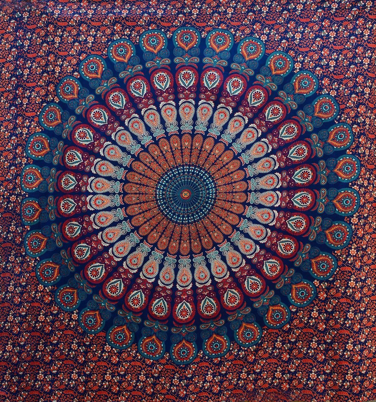 Amazon.com: Popular Hippie Large Size Tapestry Wall Hanging, Bohemian ...