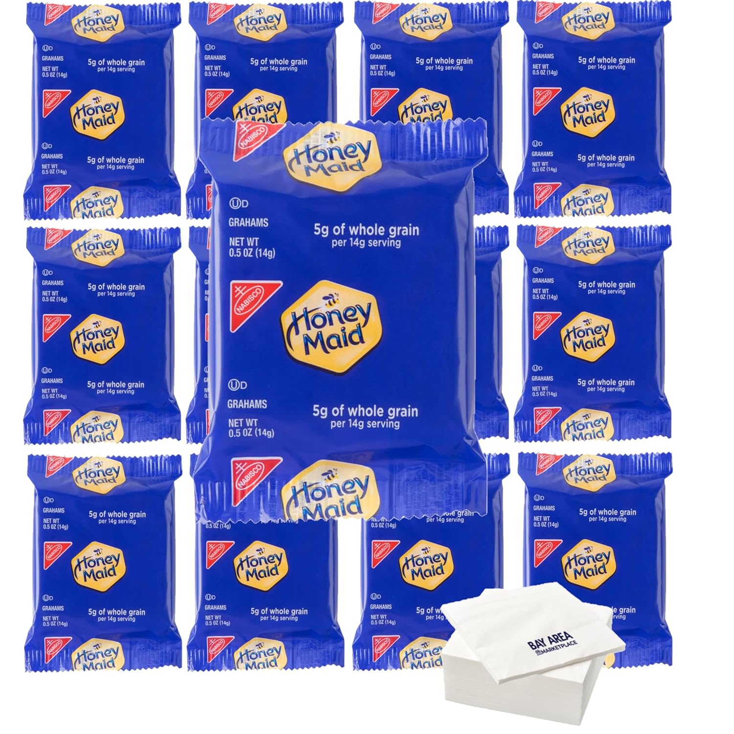Amazon.com: Graham Crackers, 0.5oz Pouches, (Pack of 50) with Bay Area ...