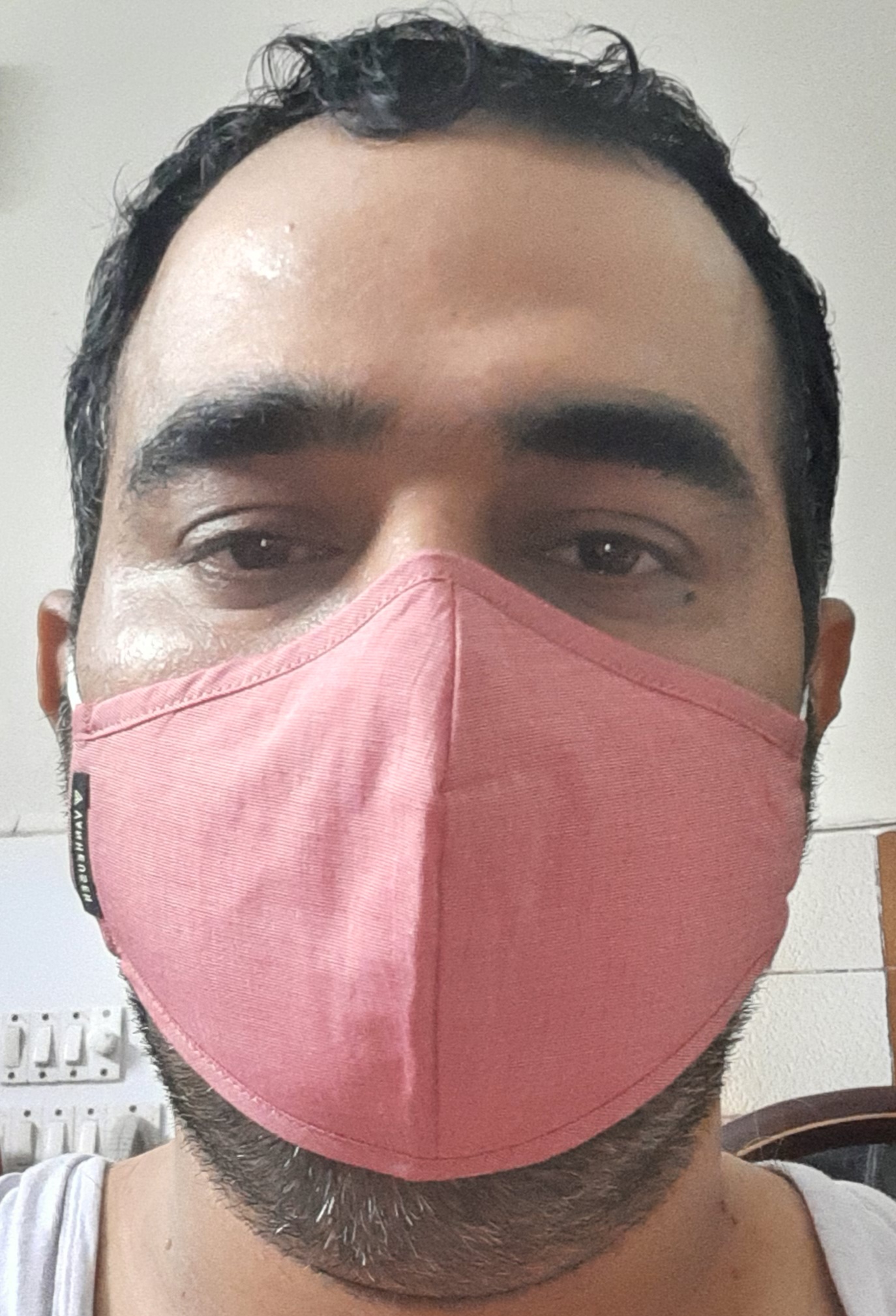 Van Heusen Men's Cotton Face Mask (Pack of 4) (VHMSBRGBQ93957_Assorted ...