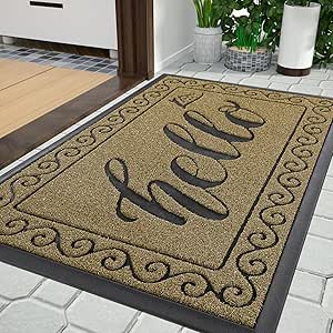 Amazon.com : Yimobra Hello Door Mat, Outdoor Welcome Front Door Mats ...