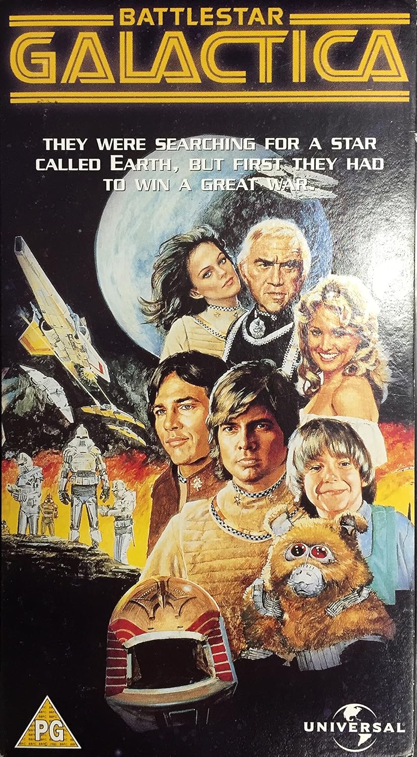 Battlestar Galactica [VHS] [1980] : Lorne Greene, Richard Hatch, Dirk ...