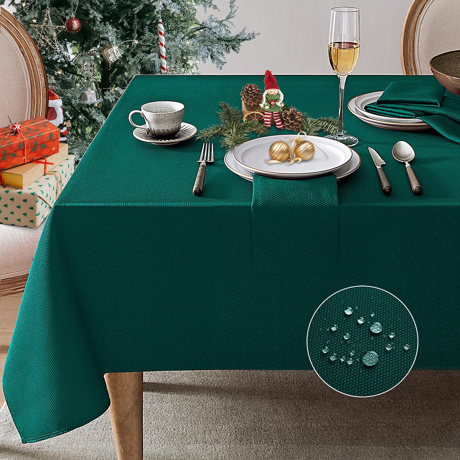 Amazon.com: Softalker Christmas Rectangle Weaved Texture Pattern ...