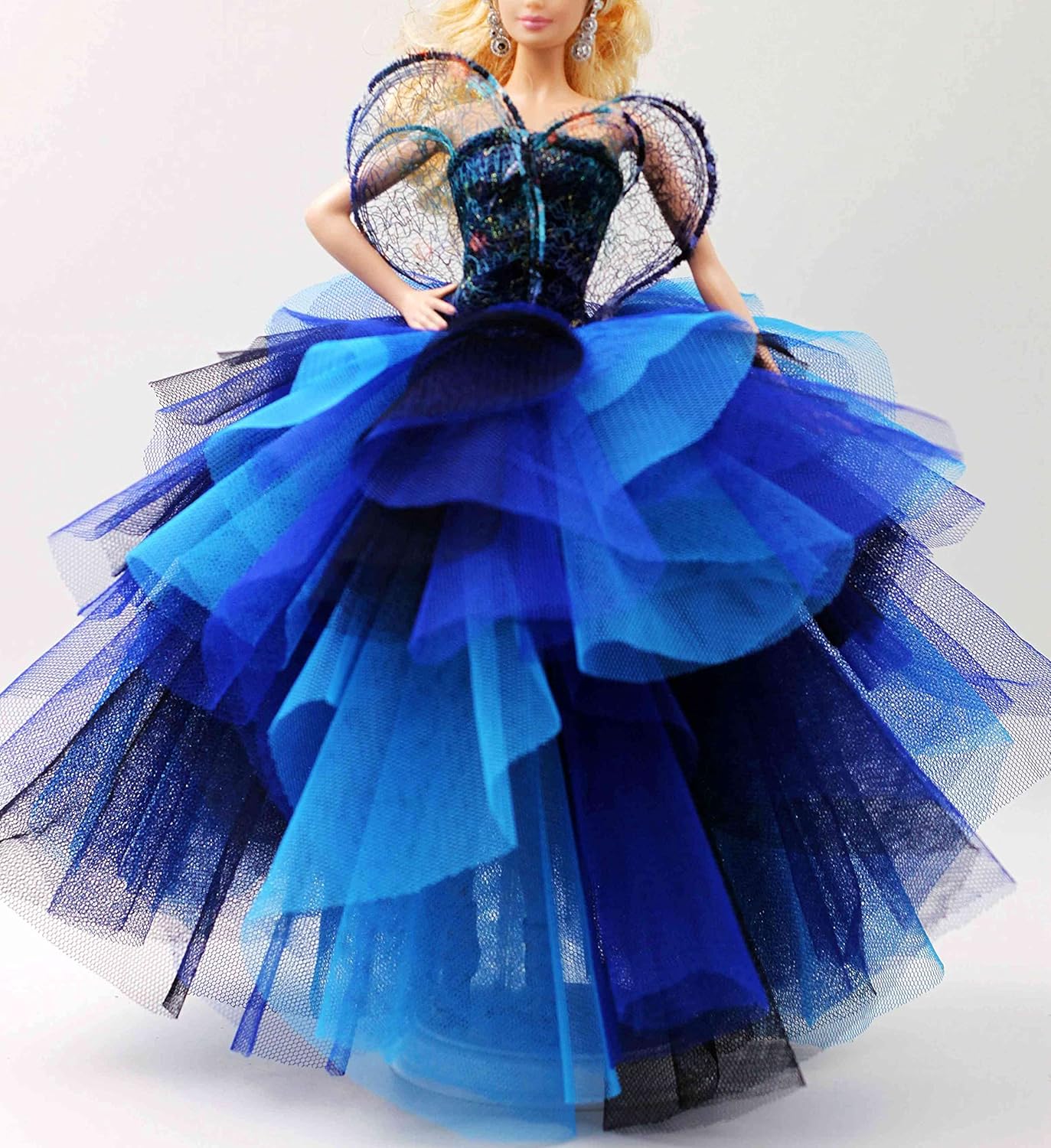 Amazon.com: Cora Gu [Handmade Dress Fit for 12" Doll] Classic Heart ...