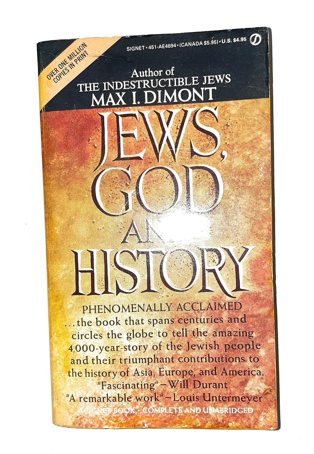 Jews, God, and History: Dimont, Max I.: 9780451146946: Amazon.com: Books