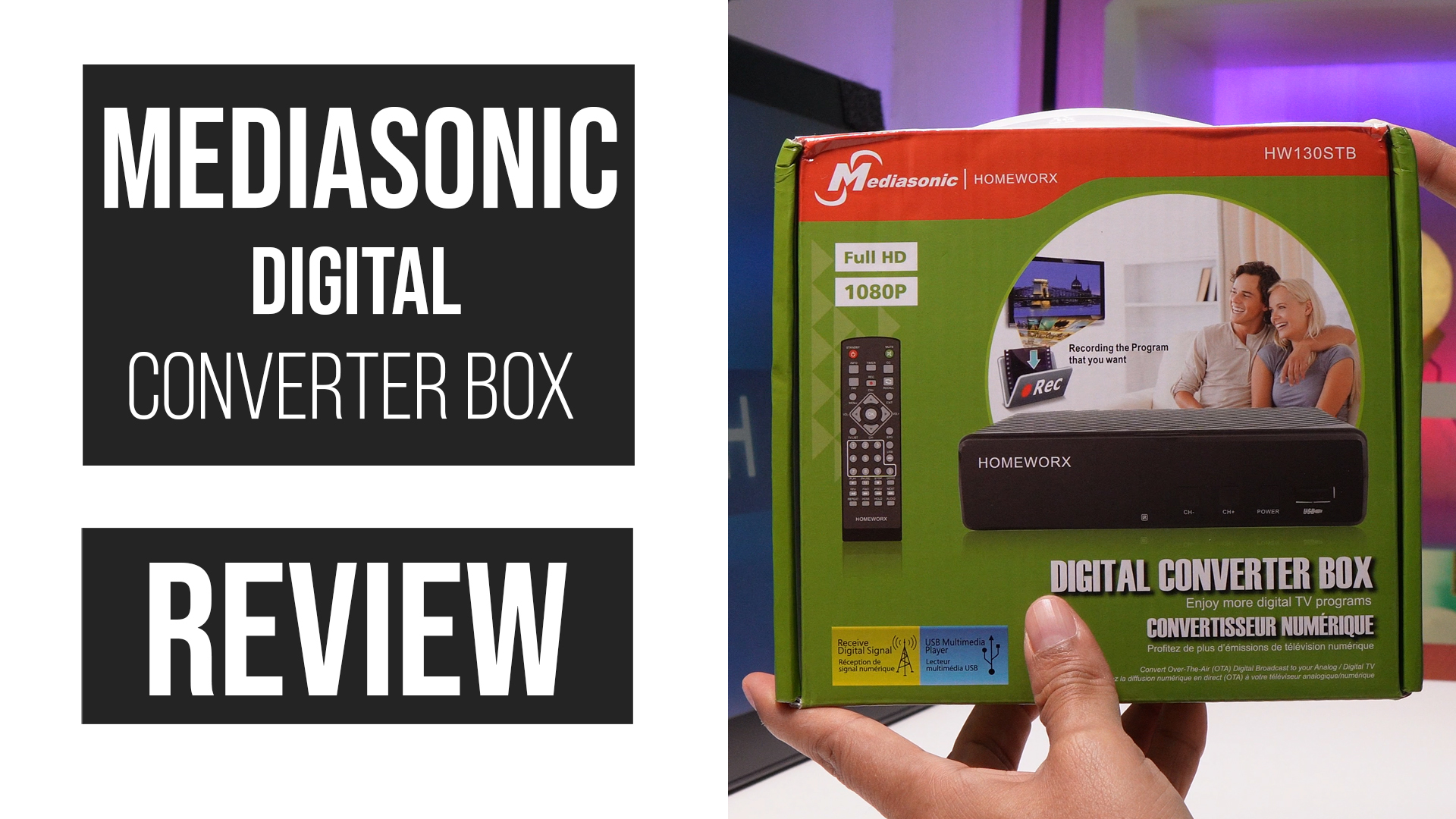 Watch Mediasonic Digital Converter Box& Review on Amazon Live