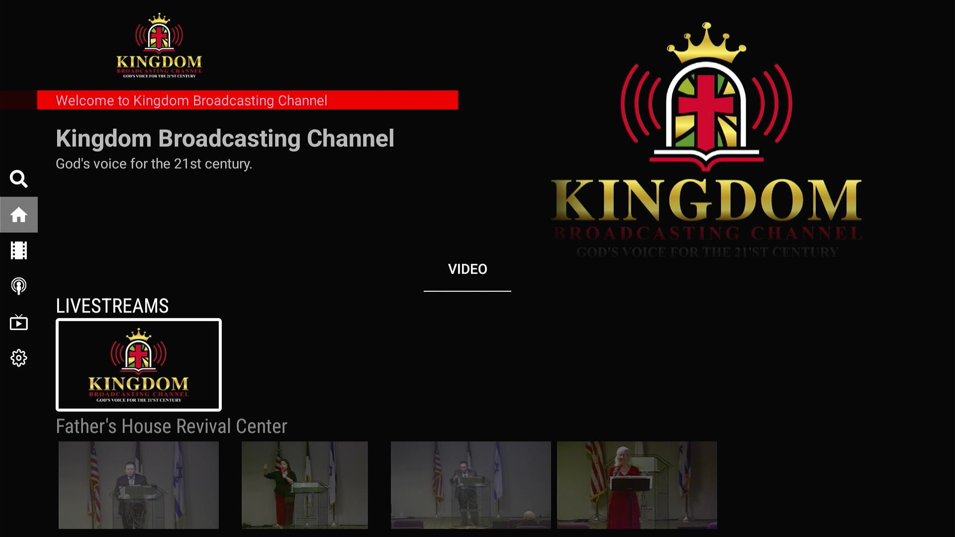 Kingdom Broadcasting Channel - App on Amazon Appstore