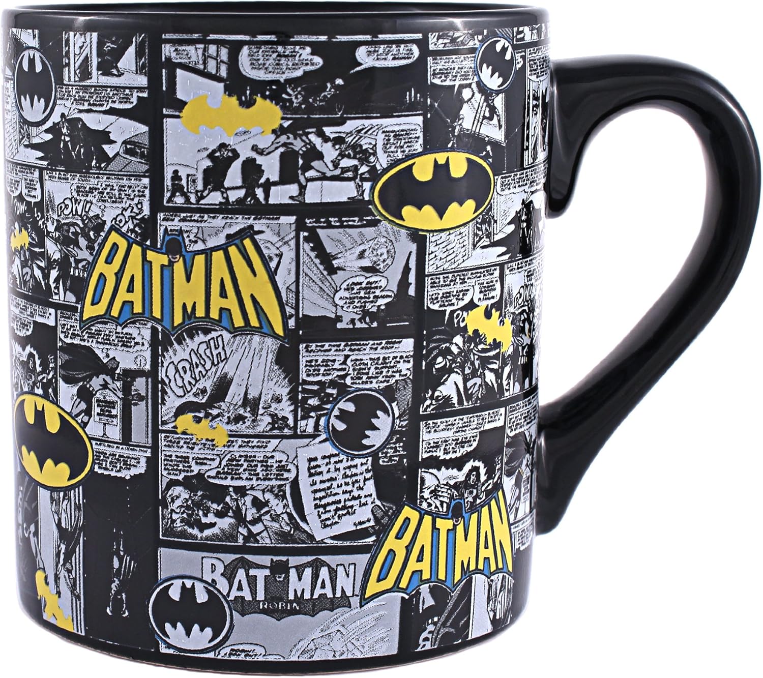 Amazon.com: Silver Buffalo BK1032 DC Comics Batman Comic Ceramic Mug ...