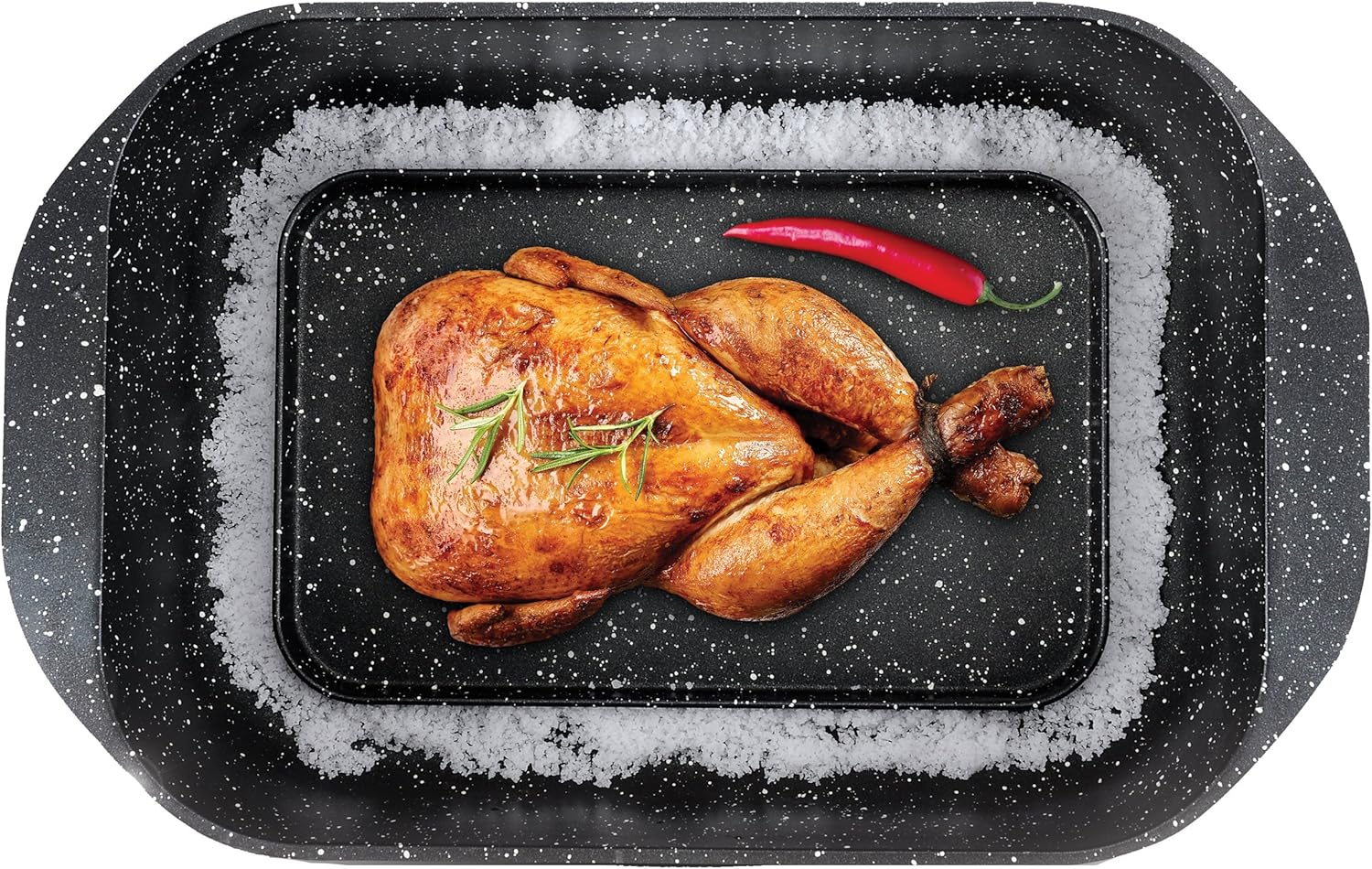 Amazon.com: The Multi Roaster Roasting Pan with Innovative Salt Canal ...