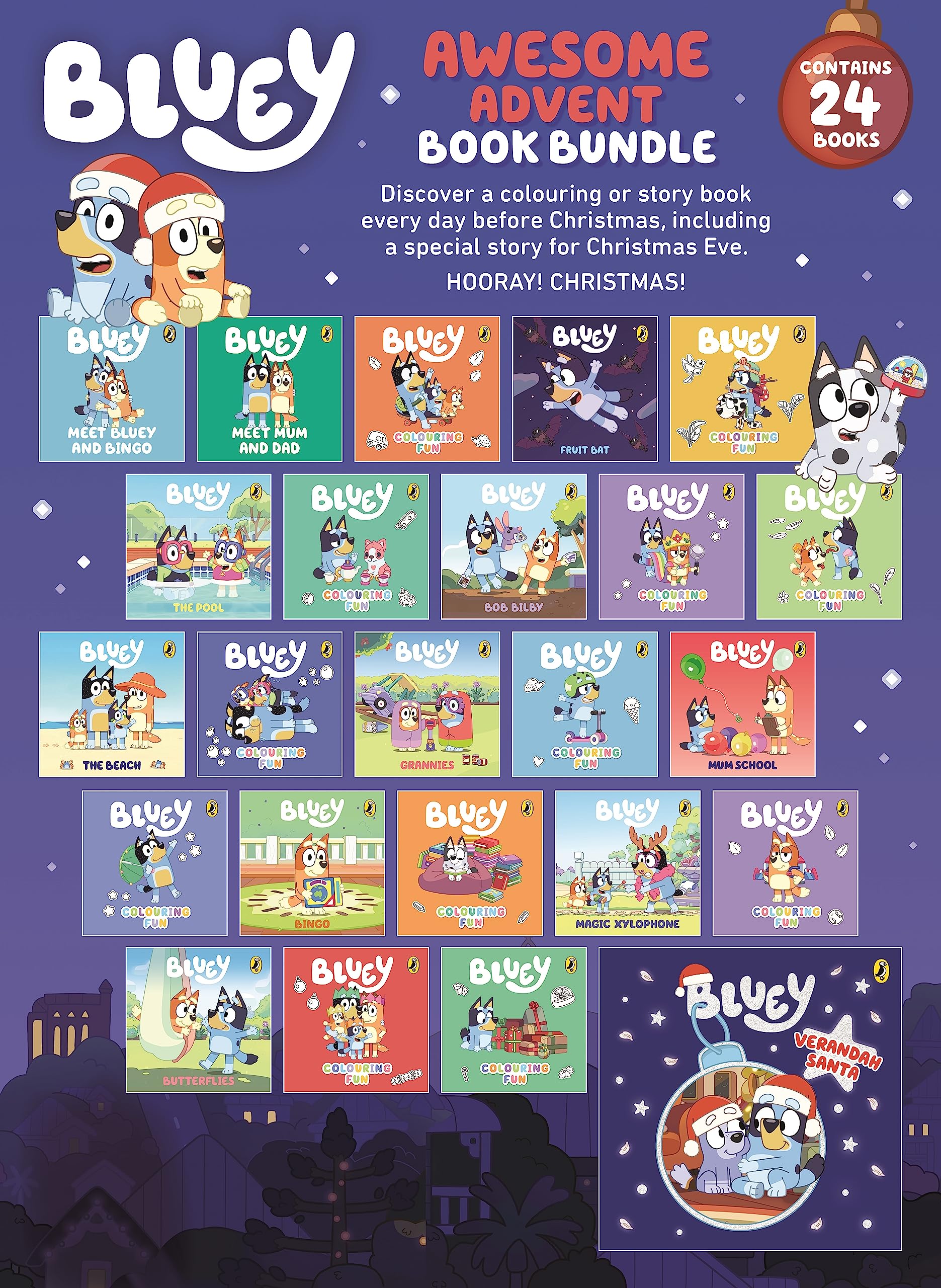 Bluey Advent Calendar Book Collection: Includes 24 story and activity ...