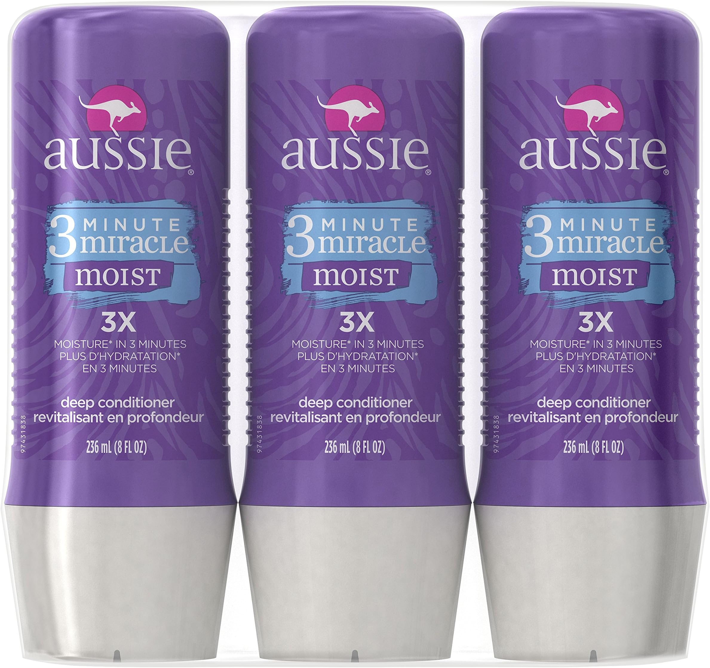 Amazon.com : Aussie 3 Minute Miracle Moist Deep Conditioning Treatment ...