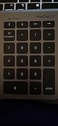 Amazon.com: Macally 22 Keys Bluetooth Wireless Number Pad for Laptop ...