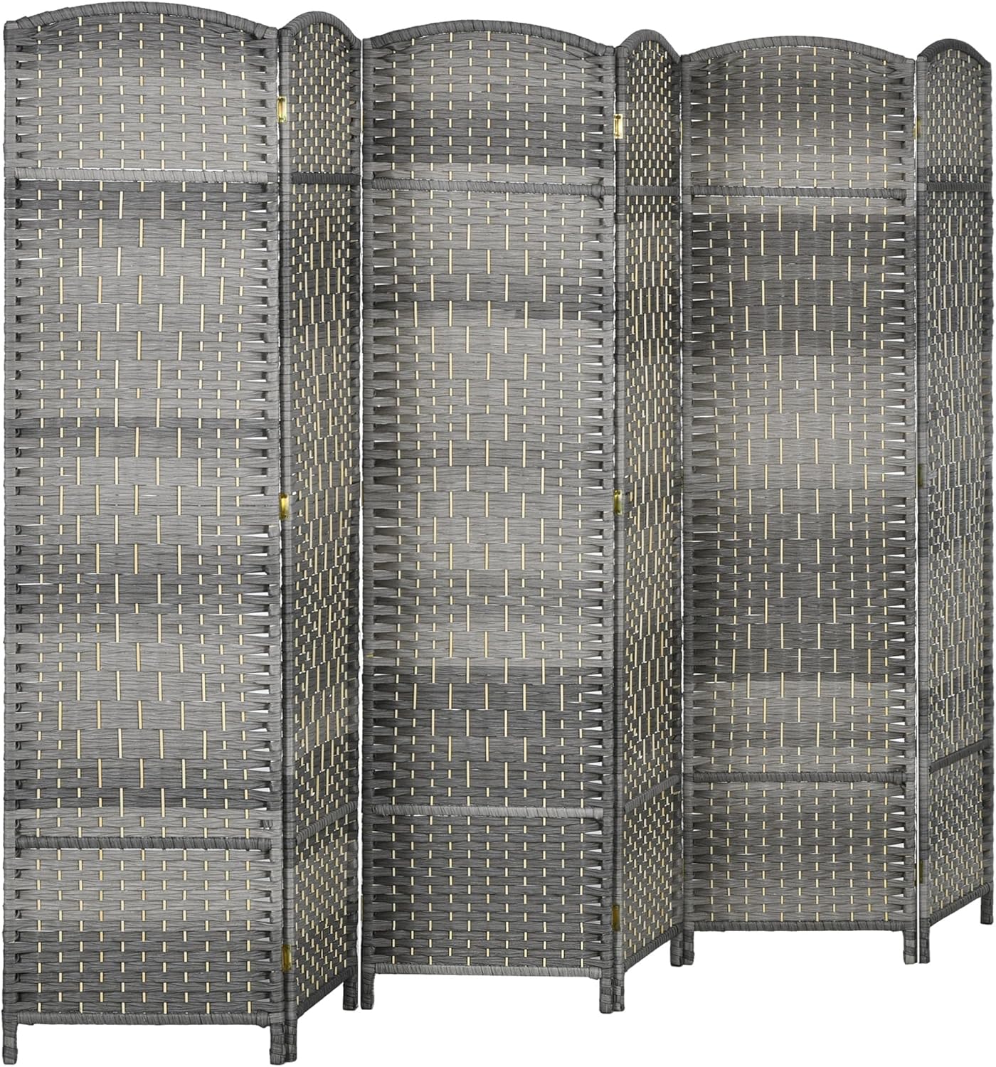 Amazon.com: HOMCOM 6 Panel Room Divider, 6' Tall Folding Privacy Screen ...