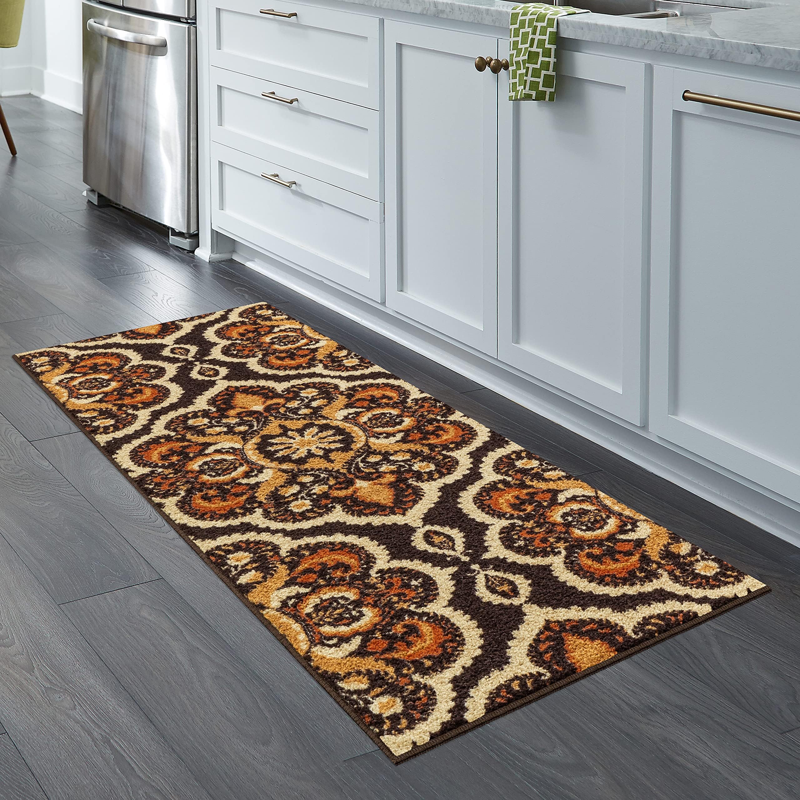 Amazon.com: Maples Rugs Vivian Medallion Kitchen Rugs Non Skid Accent ...