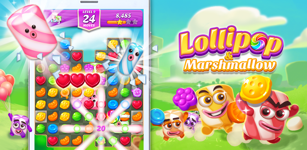 Lollipop & Marshmallow Match3:Amazon.co.jp:Appstore for Android